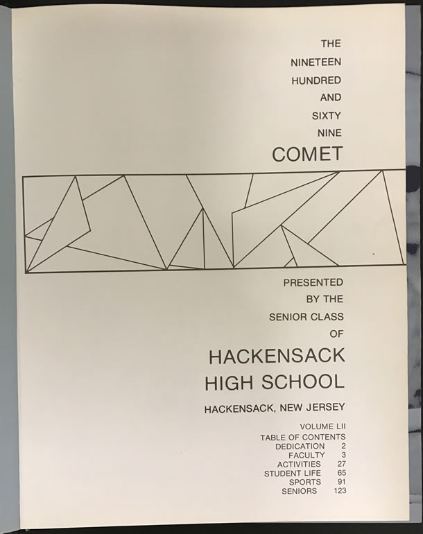 Hackensack High School 1969 Yearbook